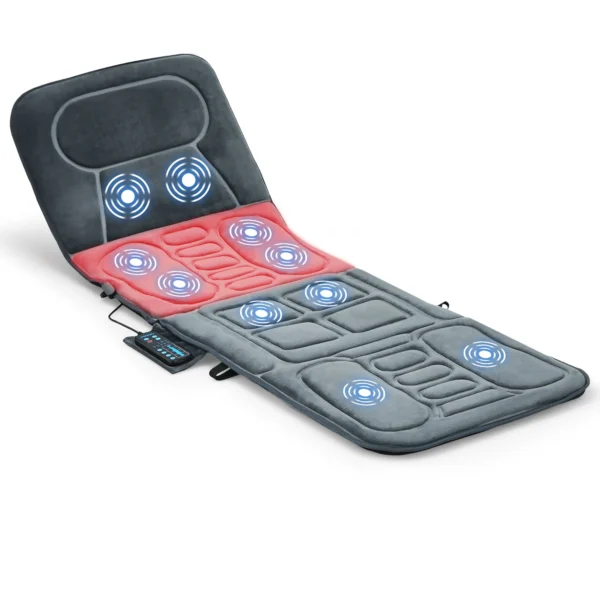 Costway Foldable Massage Mat Full Body Massager with Heat & 10 ...